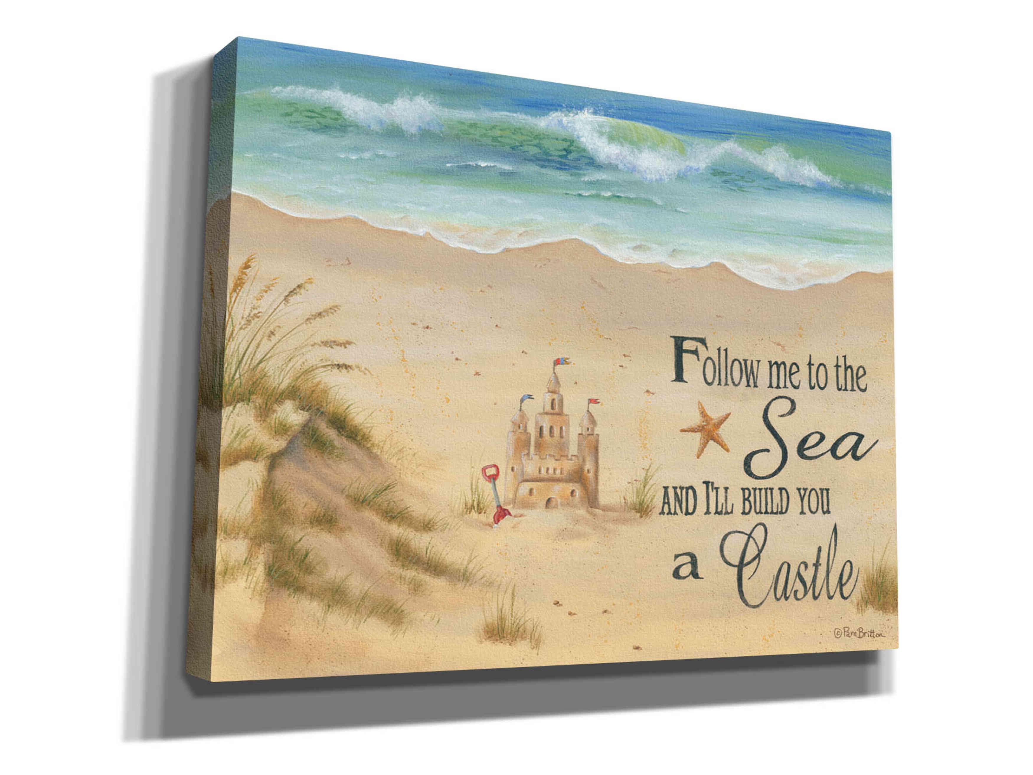 Highland Dunes Sandcastle - by Pam Britton - Wrapped Canvas Textual Art ...