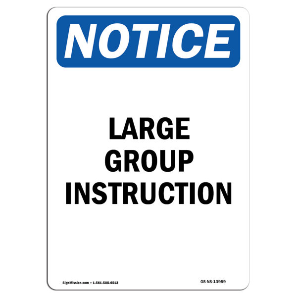 SignMission Large Group Instruction Sign | Wayfair