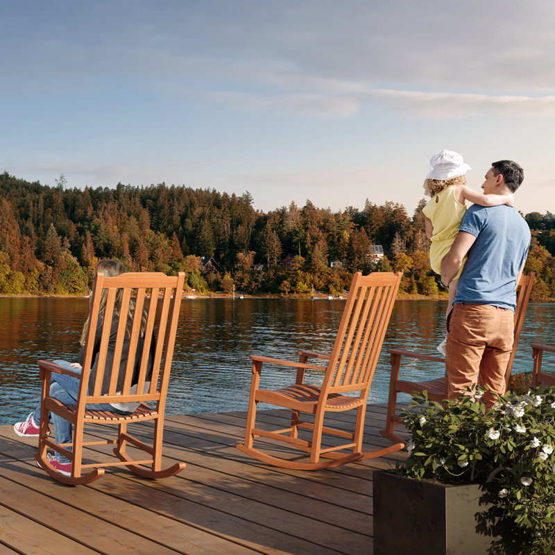 Frontera Americana Resort Solid Wood Rocking Chair & Reviews | Wayfair