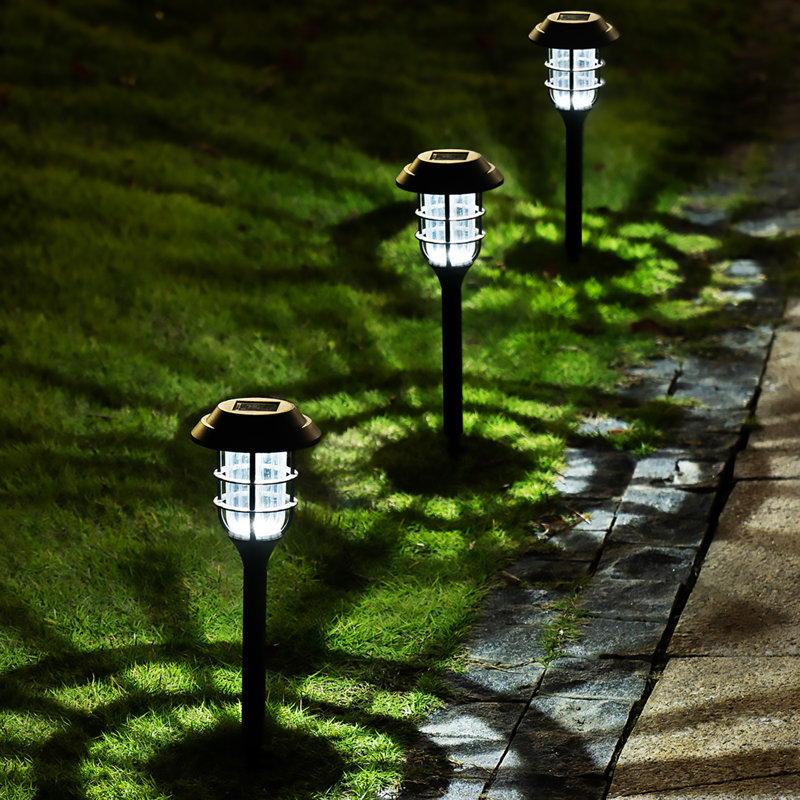 gigalumi Black Low Voltage Solar Powered Integrated LED Pathway Light ...