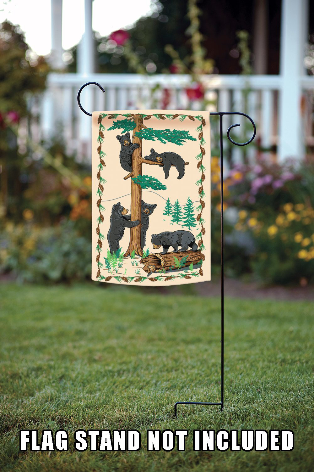 Toland Home Garden Climbing Bears Polyester House Flag | Wayfair
