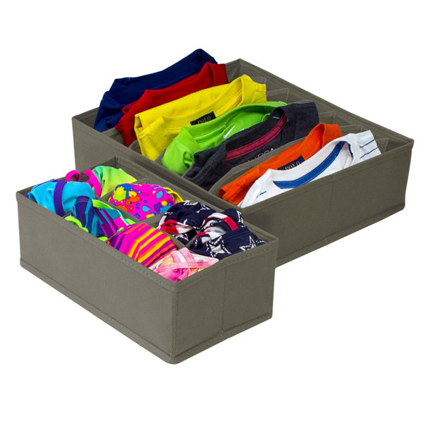 Sorbus Set of 4 Foldable Drawer Dividers and Closet Organizer & Reviews ...