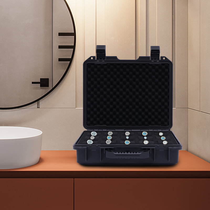 Rebrilliant 15-slot Waterproof Watch Box | Wayfair