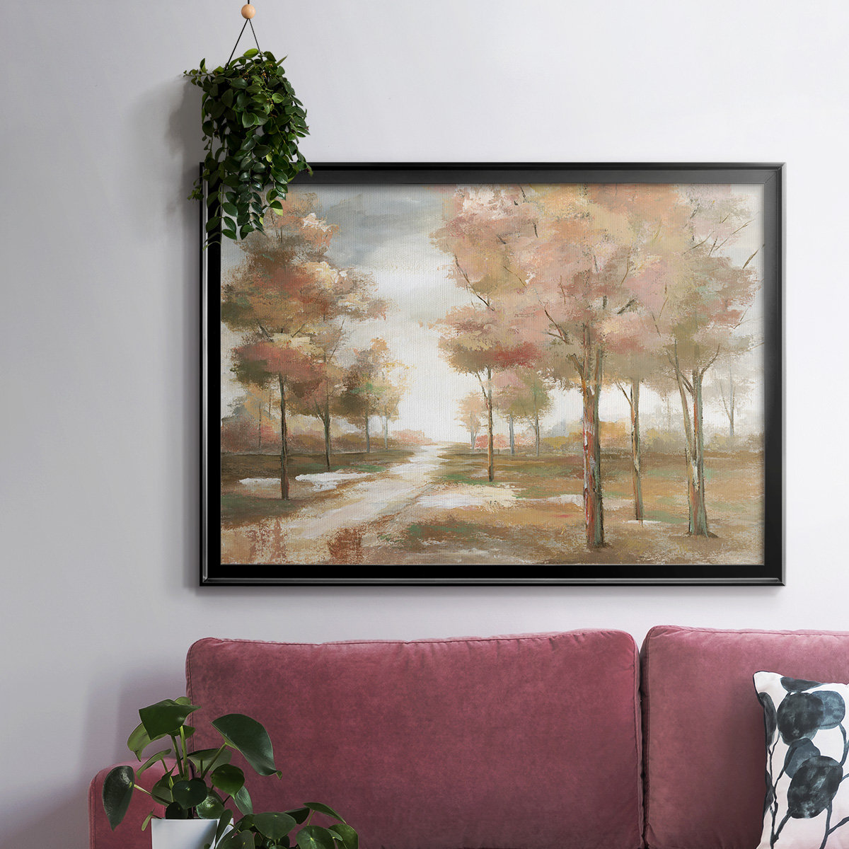 Winston Porter Pastel Park Framed On Canvas Print - Wayfair Canada