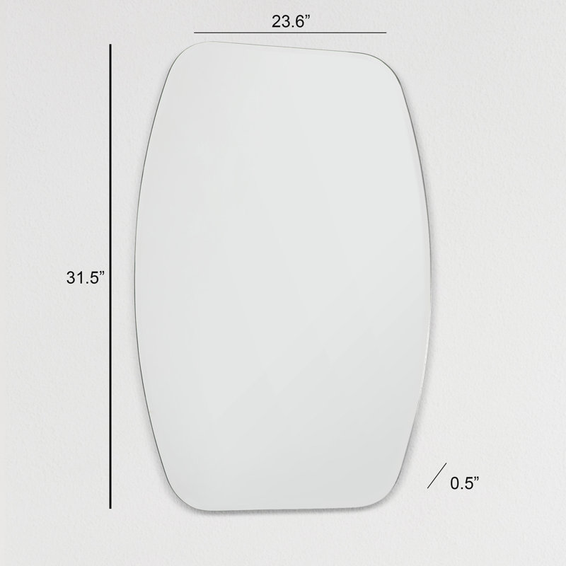 Ivy Bronx Kettering Modern & Contemporary Beveled Frameless Wall Mirror ...