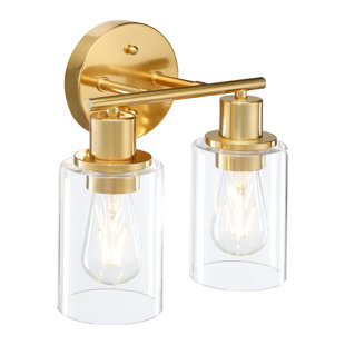 Brass Bathroom Vanity Lighting You'll Love | Wayfair