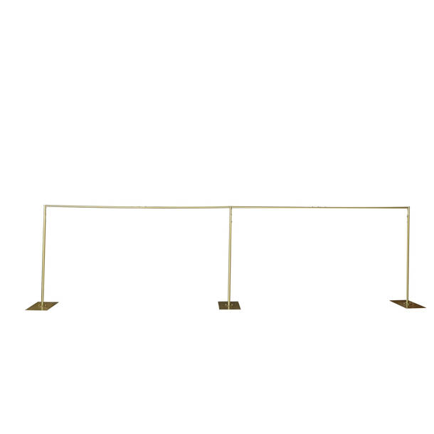 DENFER 9.8X19.7ft Wedding Backdrop Stand Kit With Steel Base & Reviews ...