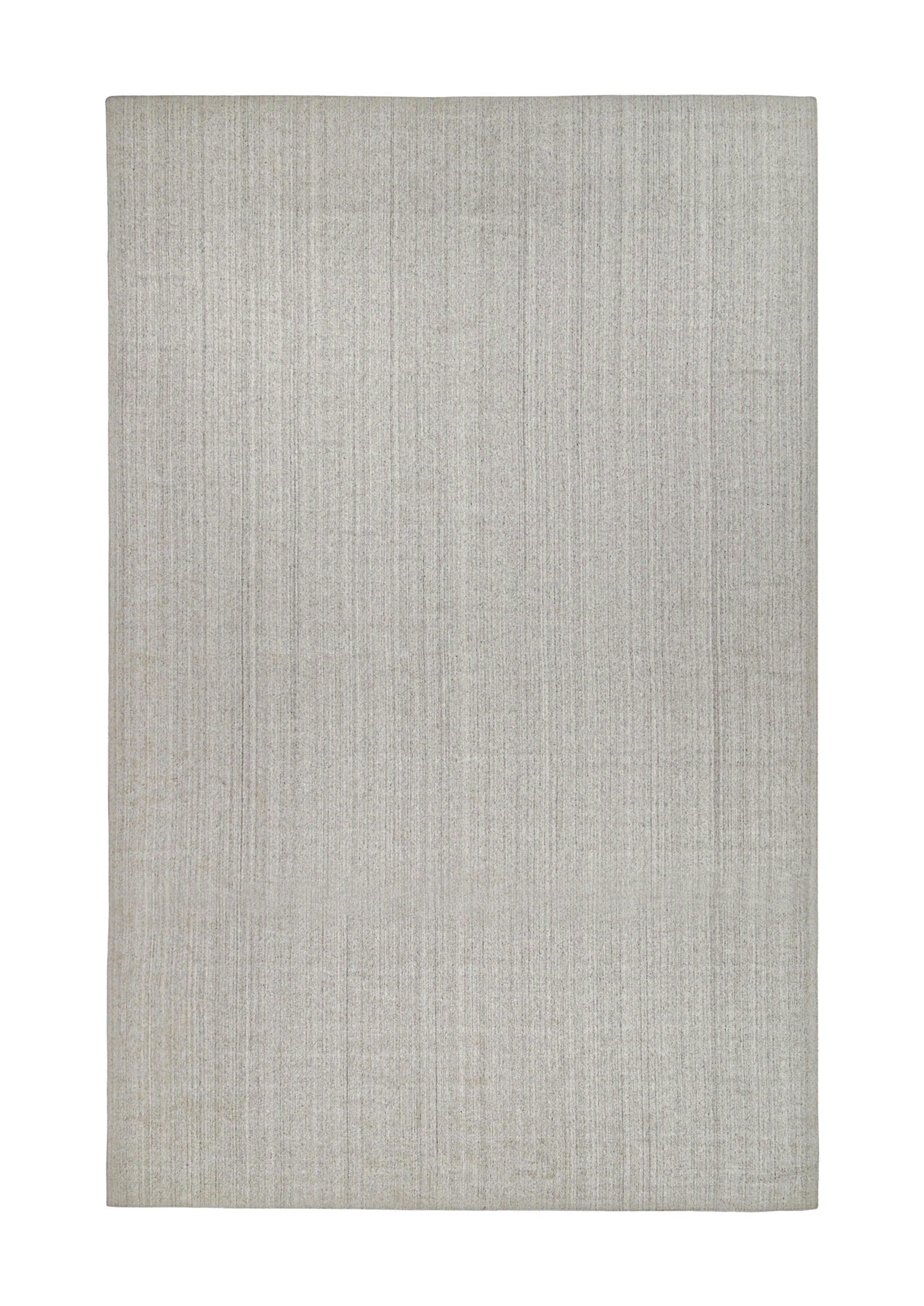 Rug & Kilim’s Modern rug in Solid Grey and Off-White Striae - Wayfair ...