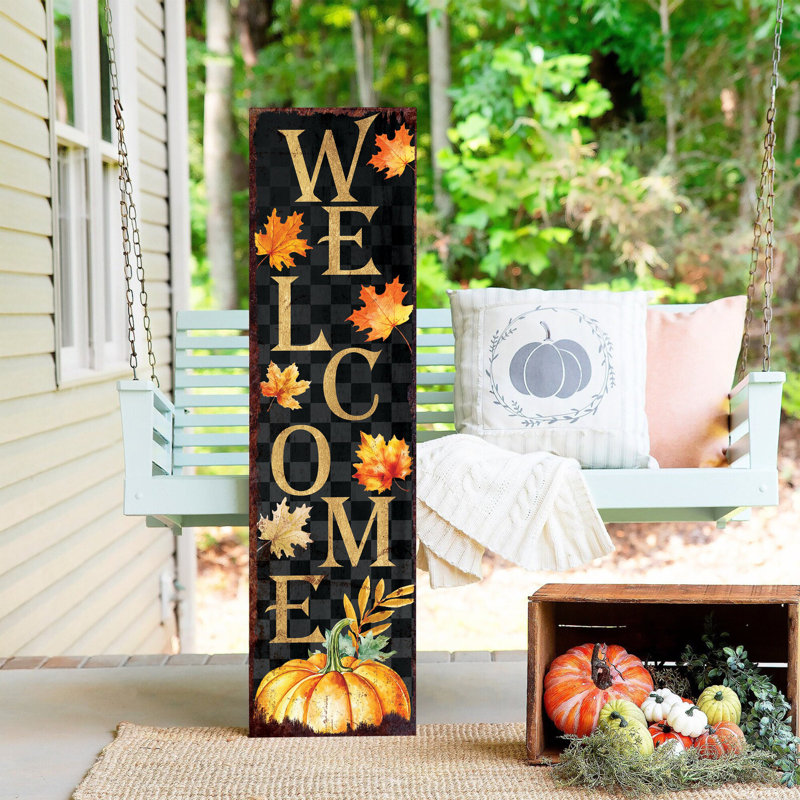 The Holiday Aisle® Welcome Fall Door Mural & Reviews - Wayfair Canada