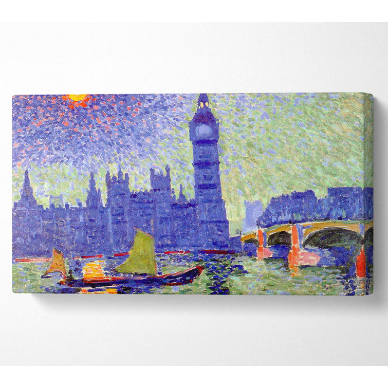 Brayden Studio Aurelien Claude Monet Thames - Wrapped Canvas Art Prints ...