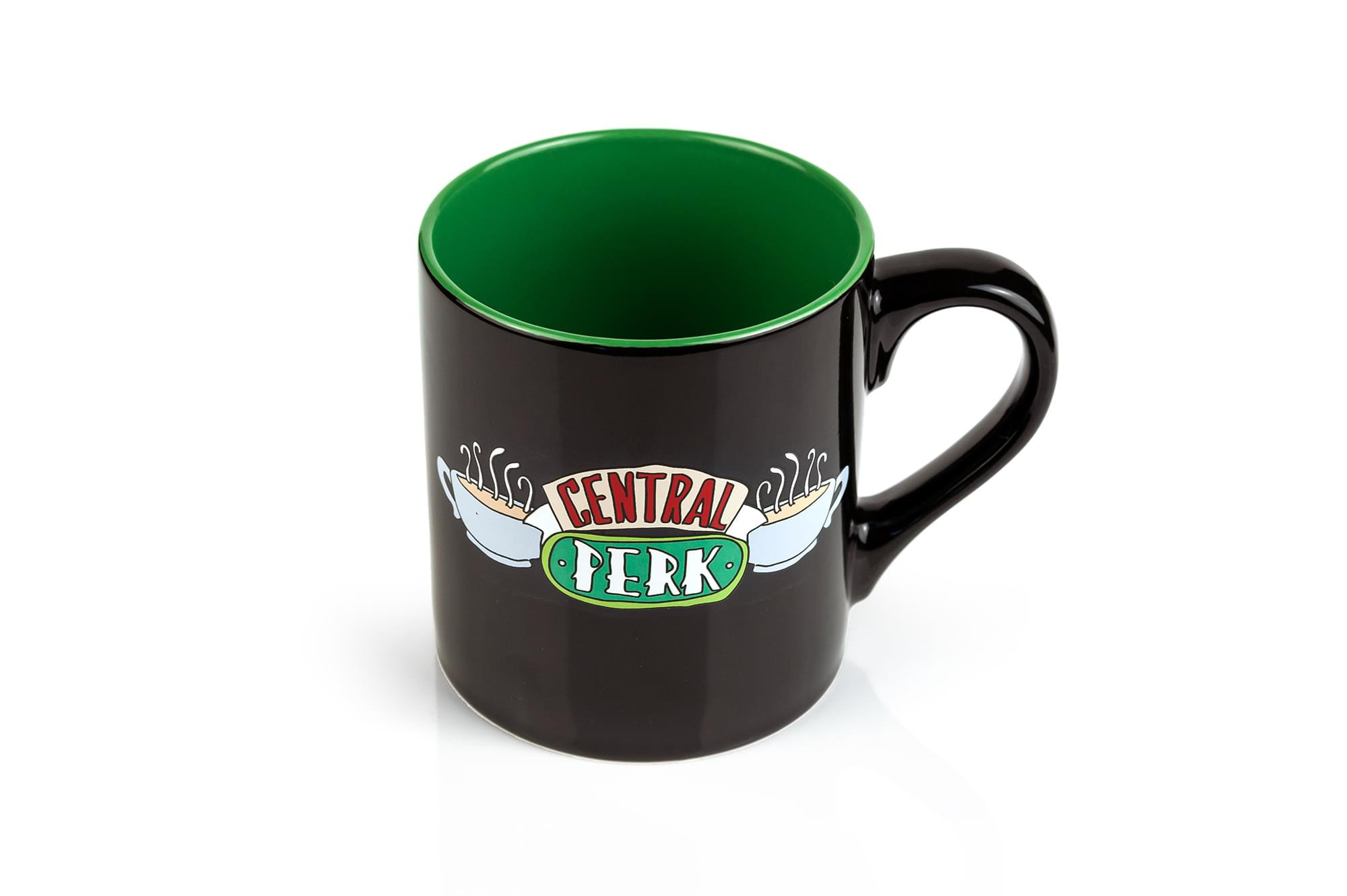 Silver Buffalo Friends Central Perk Ceramic 14Oz Black Ceramic Mug ...