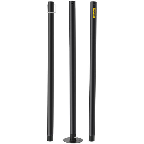 VEVOR String Light Poles, 2 Pack 10.6 FT, Outdoor Powder Coated Steel ...