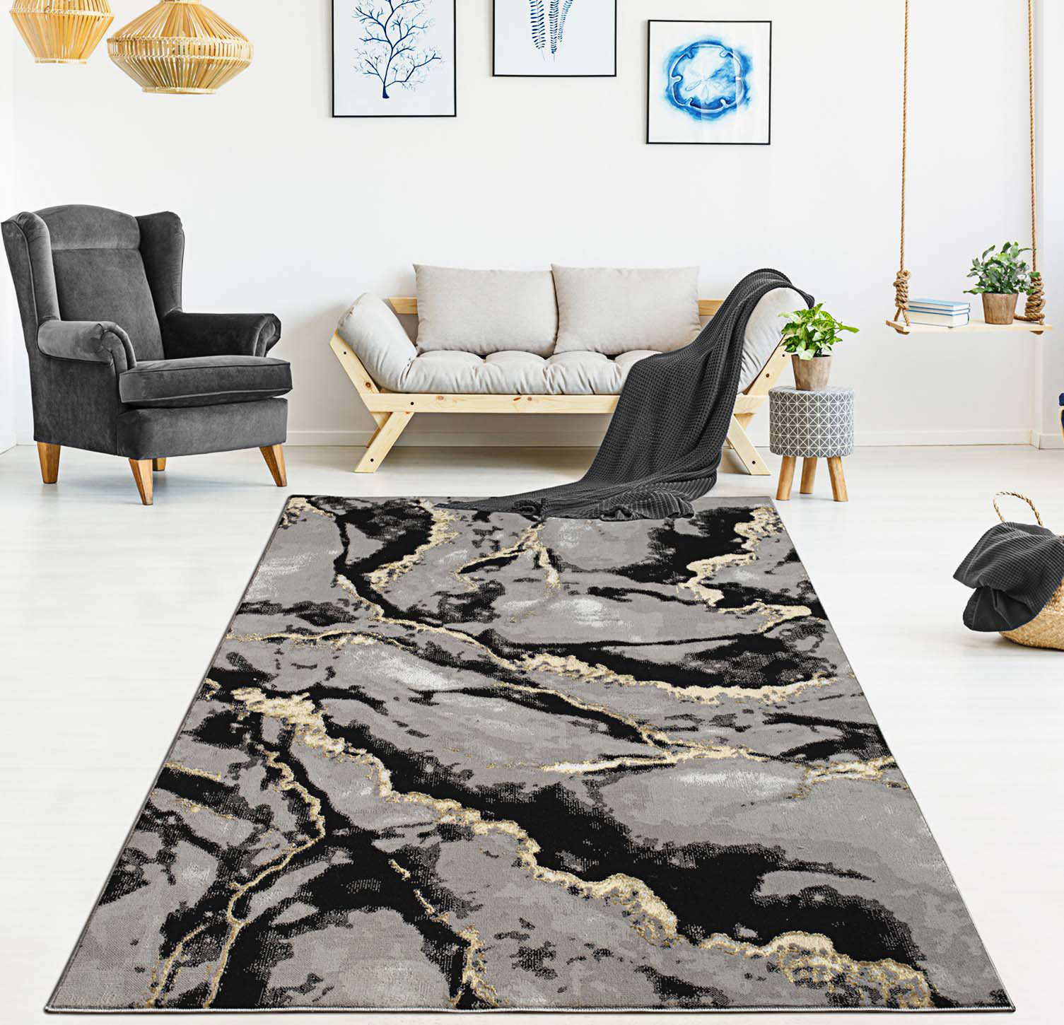 Wrought Studio Abstract Design Modern Area Rug - Wayfair Canada