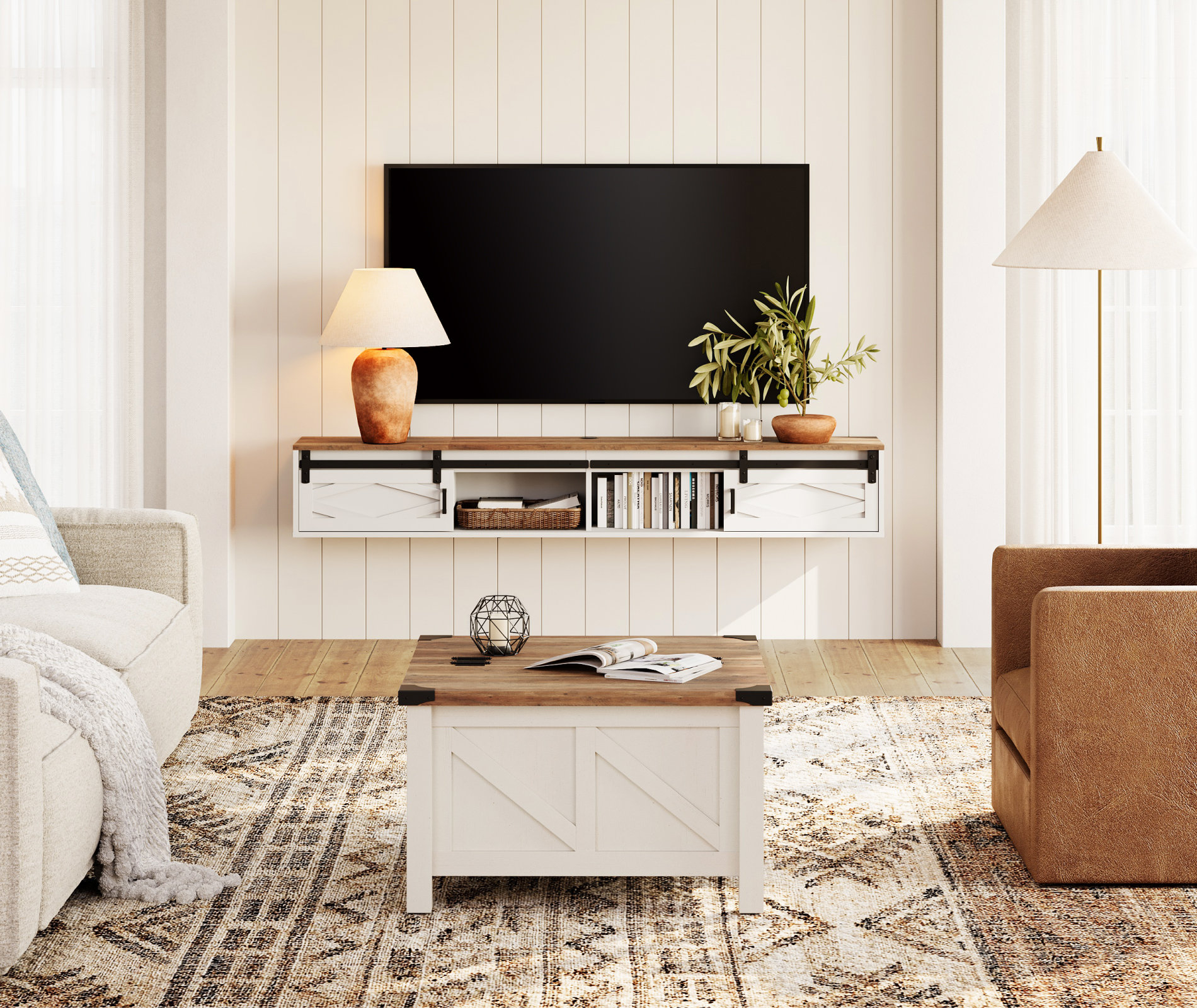 August Grove® Coffee Table Set For Living Room & Reviews | Wayfair