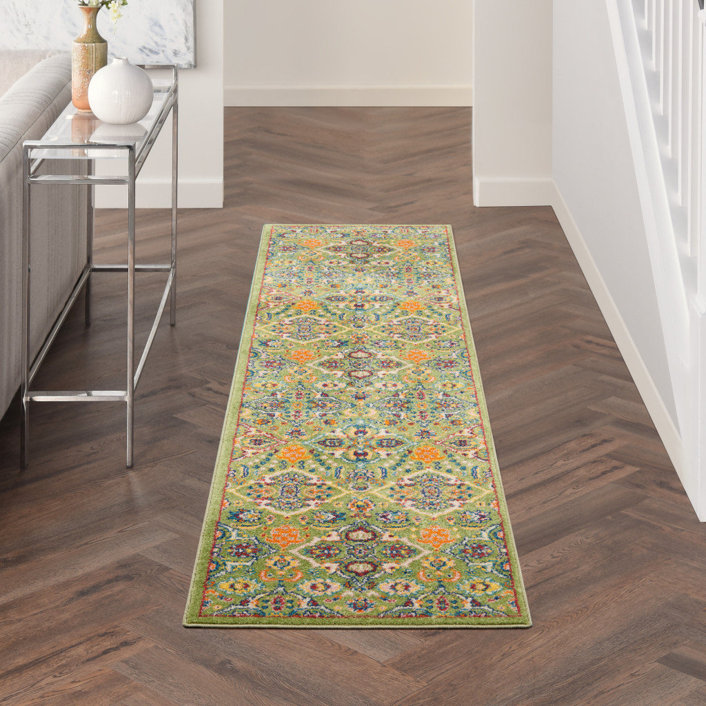 Red Barrel Studio Green Floral Power Loom Rug - Wayfair Canada
