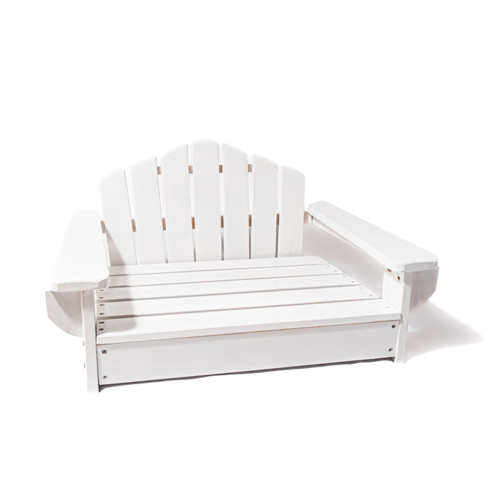Tucker Murphy Pet™ Dog White Adirondack Chair Bed (Large) & Reviews ...