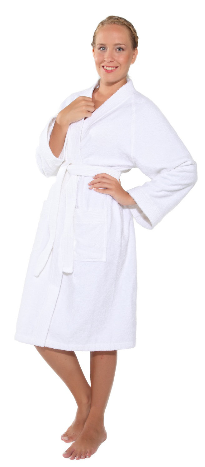 Winston Porter Rabun 100% Cotton Terry Cloth Above Knee Bathrobe ...