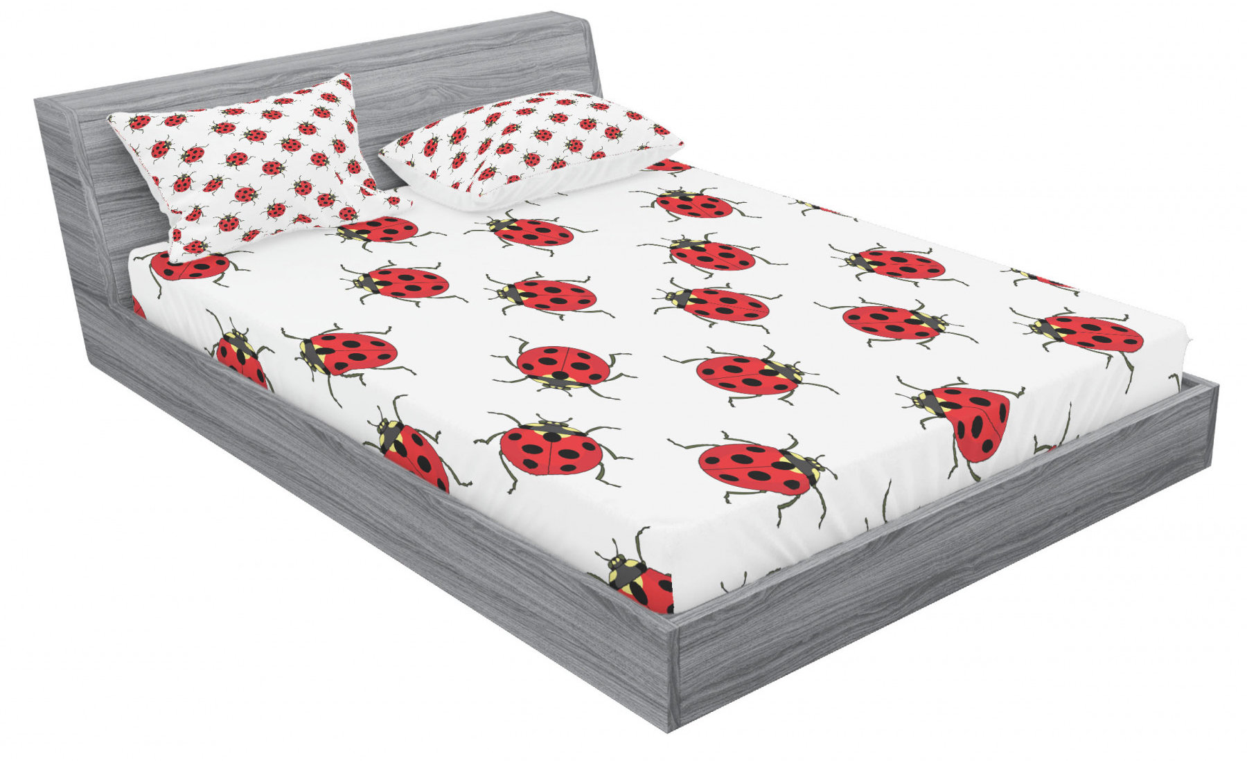 Ambesonne Ladybugs Sheet Set | Wayfair