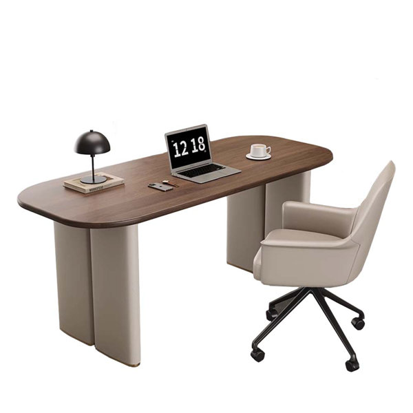 Hokku Designs Brassell 2 Wood Rectangle Computer Desk Office Set with ...