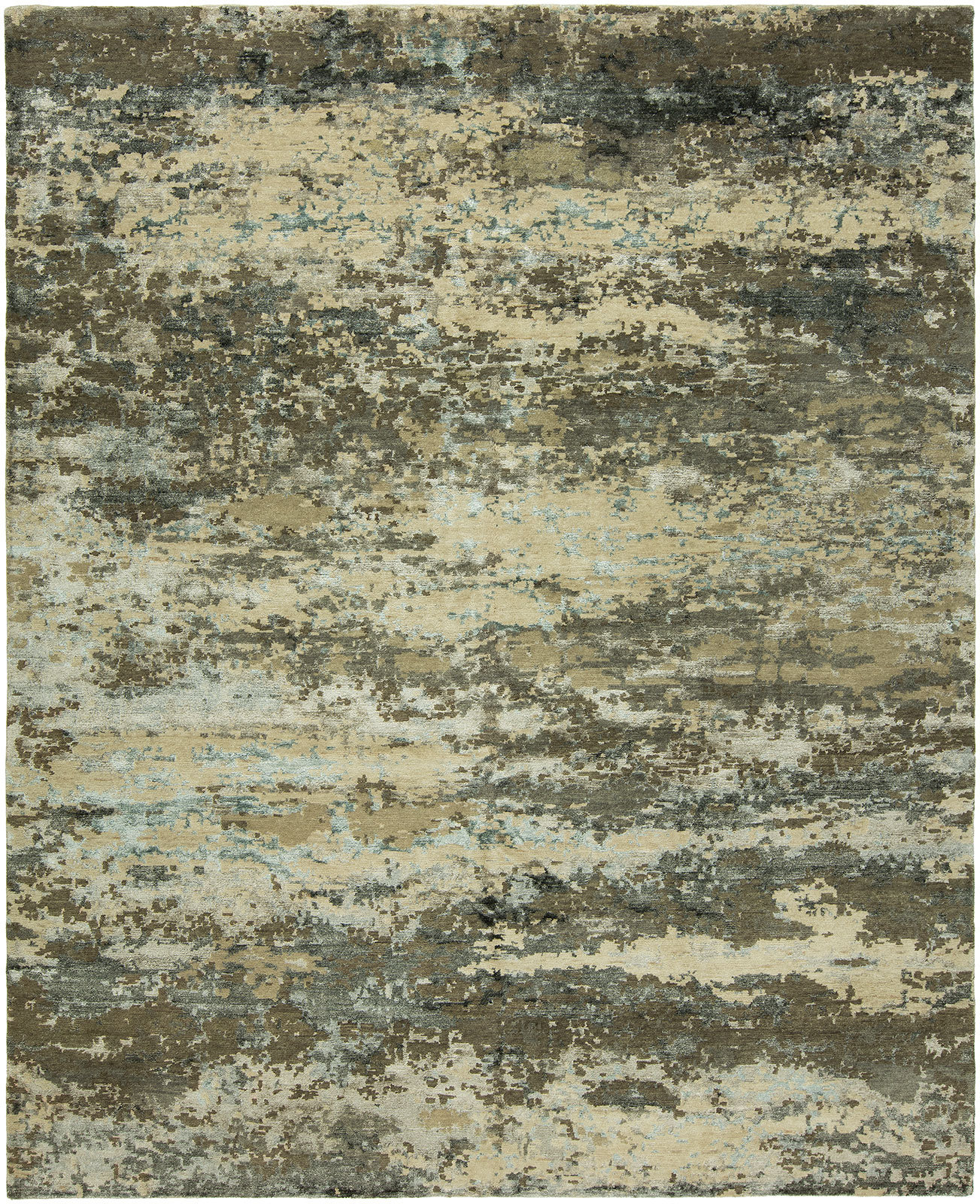 Madison Couture Rugs Abstract Hand-Knotted Beige Area Rug | Perigold
