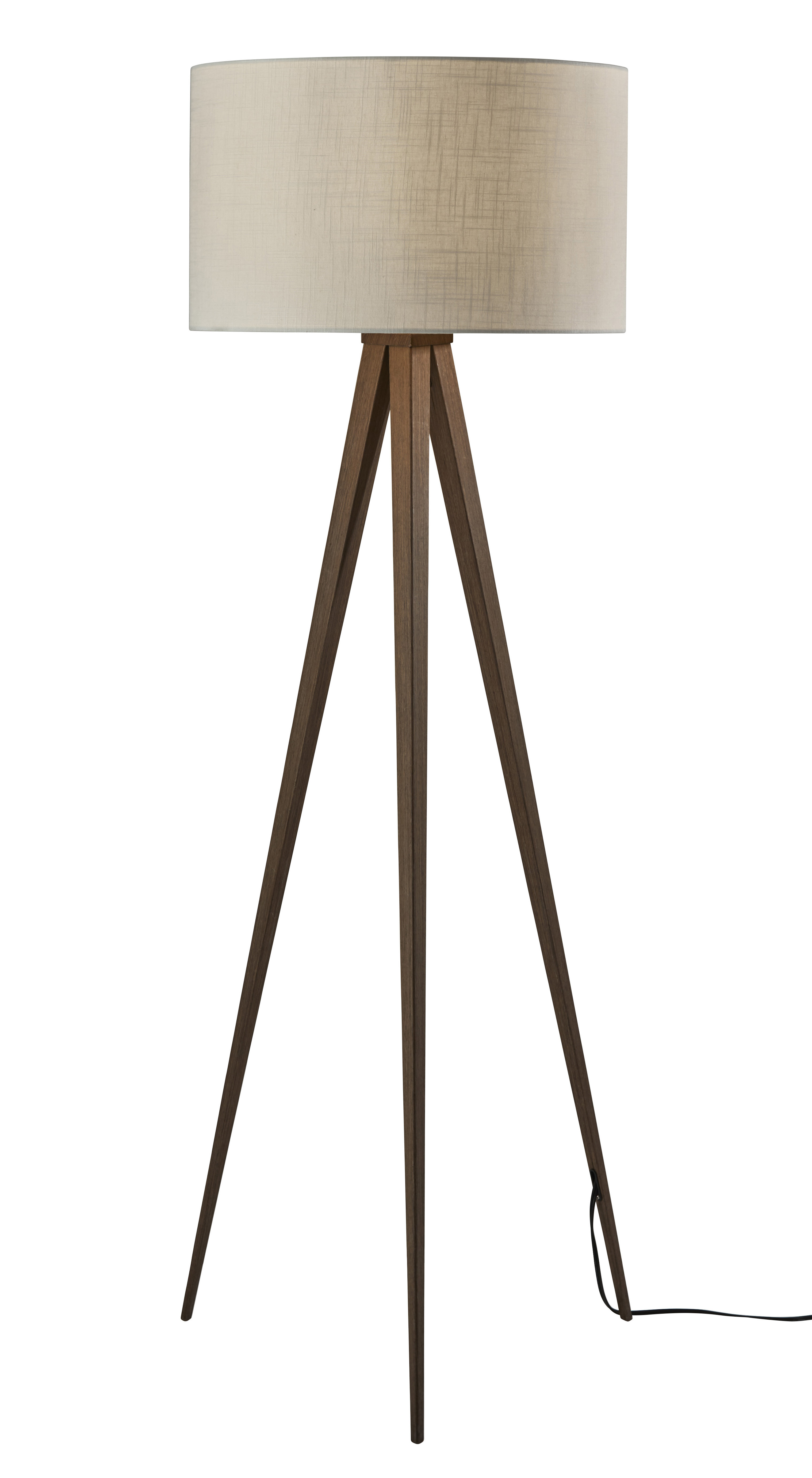 Birch Lane™ Patten 60.25'' Dark Brown Tripod Floor Lamp & Reviews | Wayfair