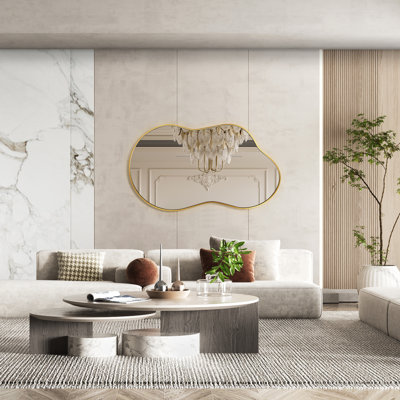 Ivy Bronx Cloud Shaped Metal Wall Mirror & Reviews | Wayfair