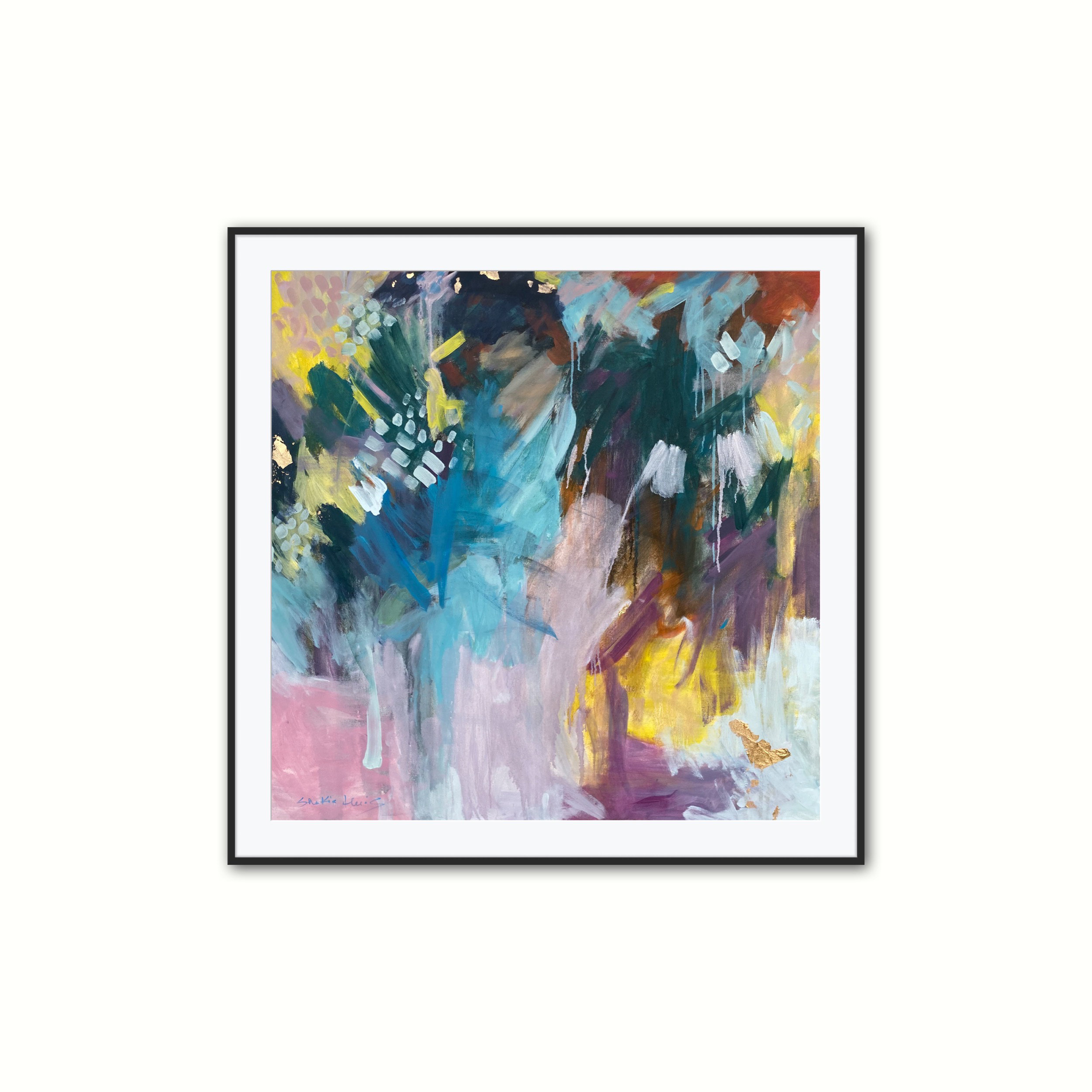 Ivy Bronx Drip Broke The Levee - Abstract & Fractals Canvas Print | Wayfair