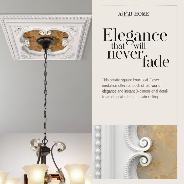 AFD Home Four Leaf Clover Ceiling Medallion & Reviews | Wayfair