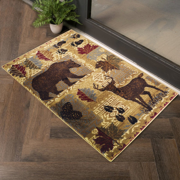 Millwood Pines Rustic Elegance Durable Polypropylene Runner Rug Perfect ...