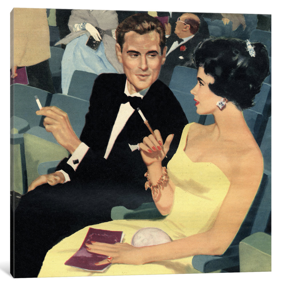 East Urban Home 'A Nice Evening Out' Painting Print on Canvas | Wayfair