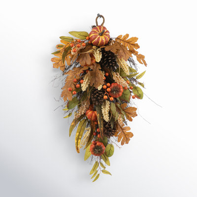 Faux Pumpkin & Gourds Swag & Reviews | Birch Lane