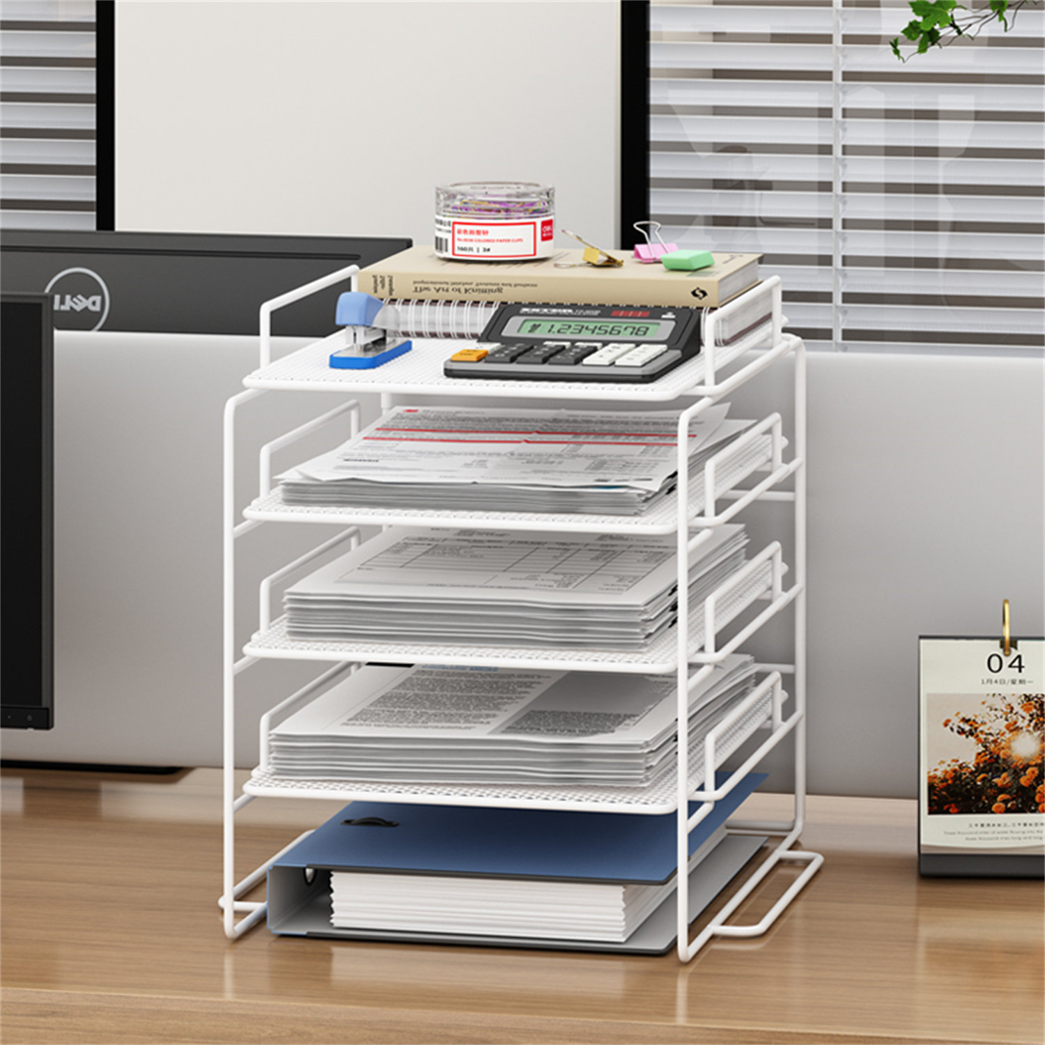 Inbox Zero Masooma Metal Stackable Desk Organizer | Wayfair