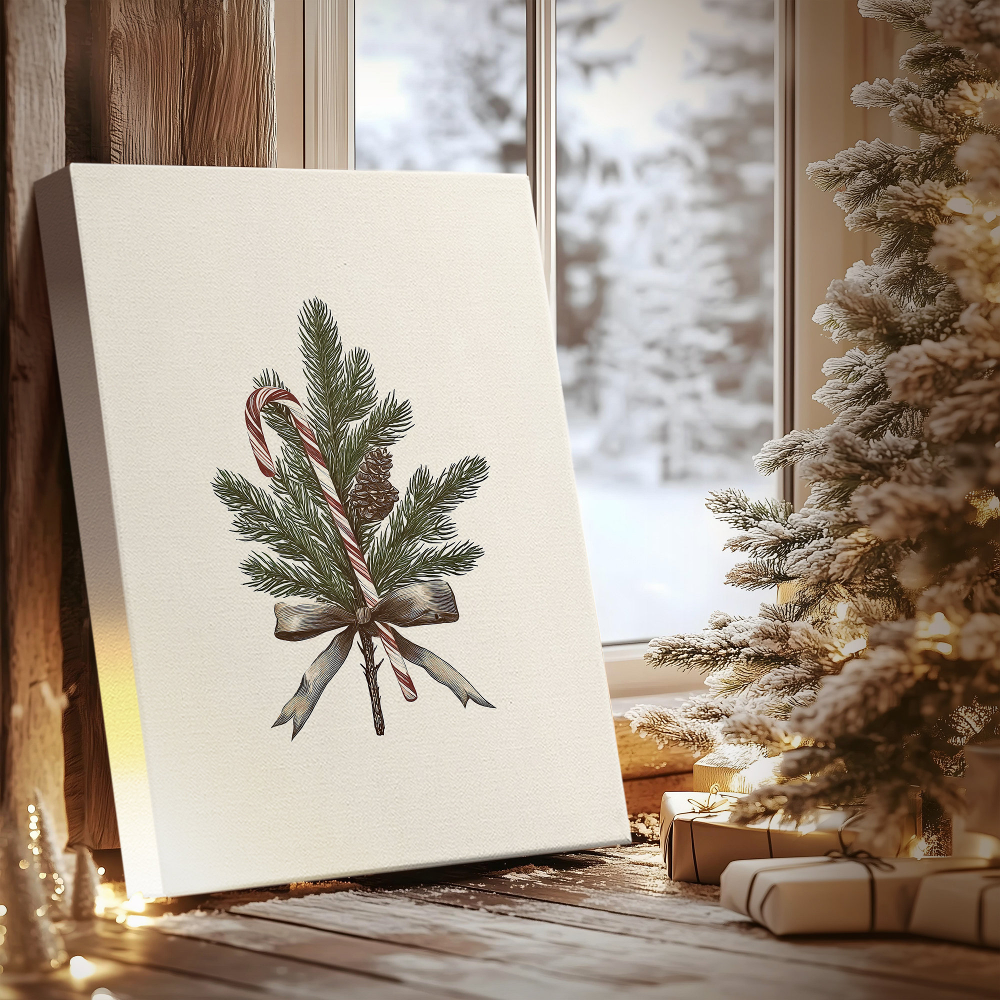 Ophelia & Co. Snowwhite Skies at Eve-Premium Gallery Wrapped Canvas ...