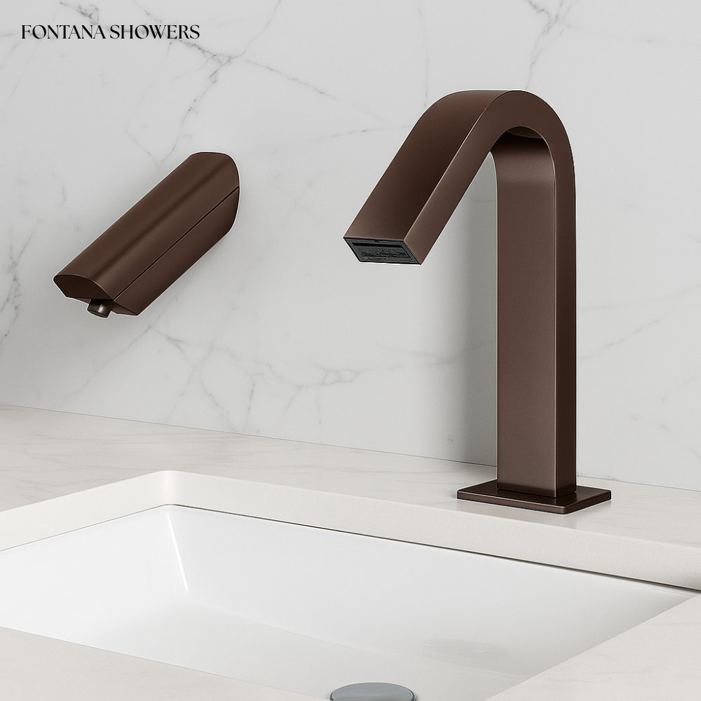 FontanaShowers Deauville Bronze Touchless Faucet and Soap Dispenser ...