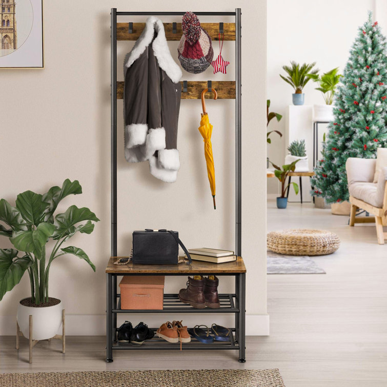 Williston Forge Iron Freestanding 9 - Hook Coat Rack | Wayfair.co.uk