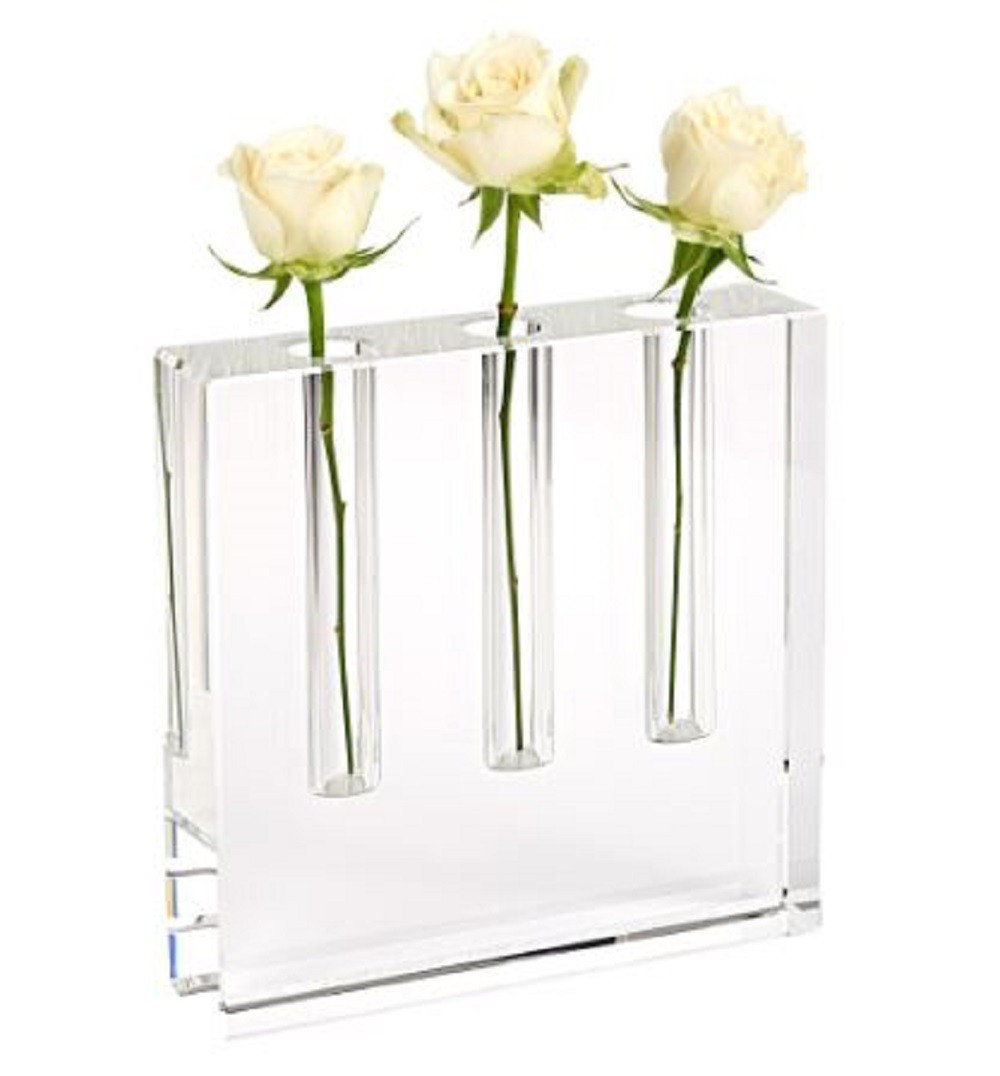 Orren Ellis Teniah Square Block Optical Crystal Vase | Wayfair