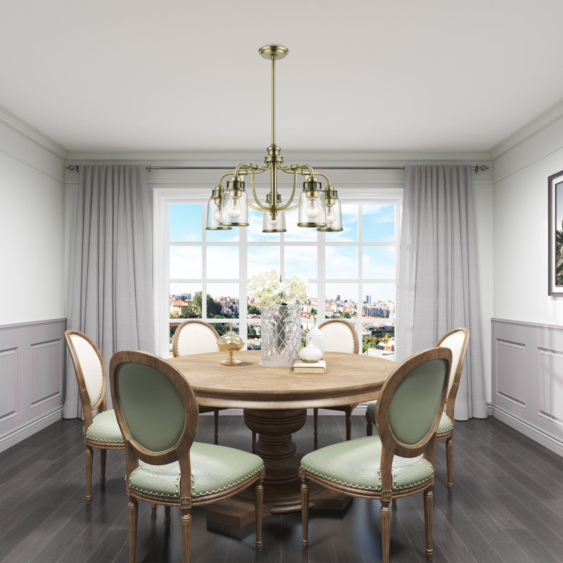 Beachcrest Home Derrick 5 - Light Dimmable Chandelier & Reviews | Wayfair