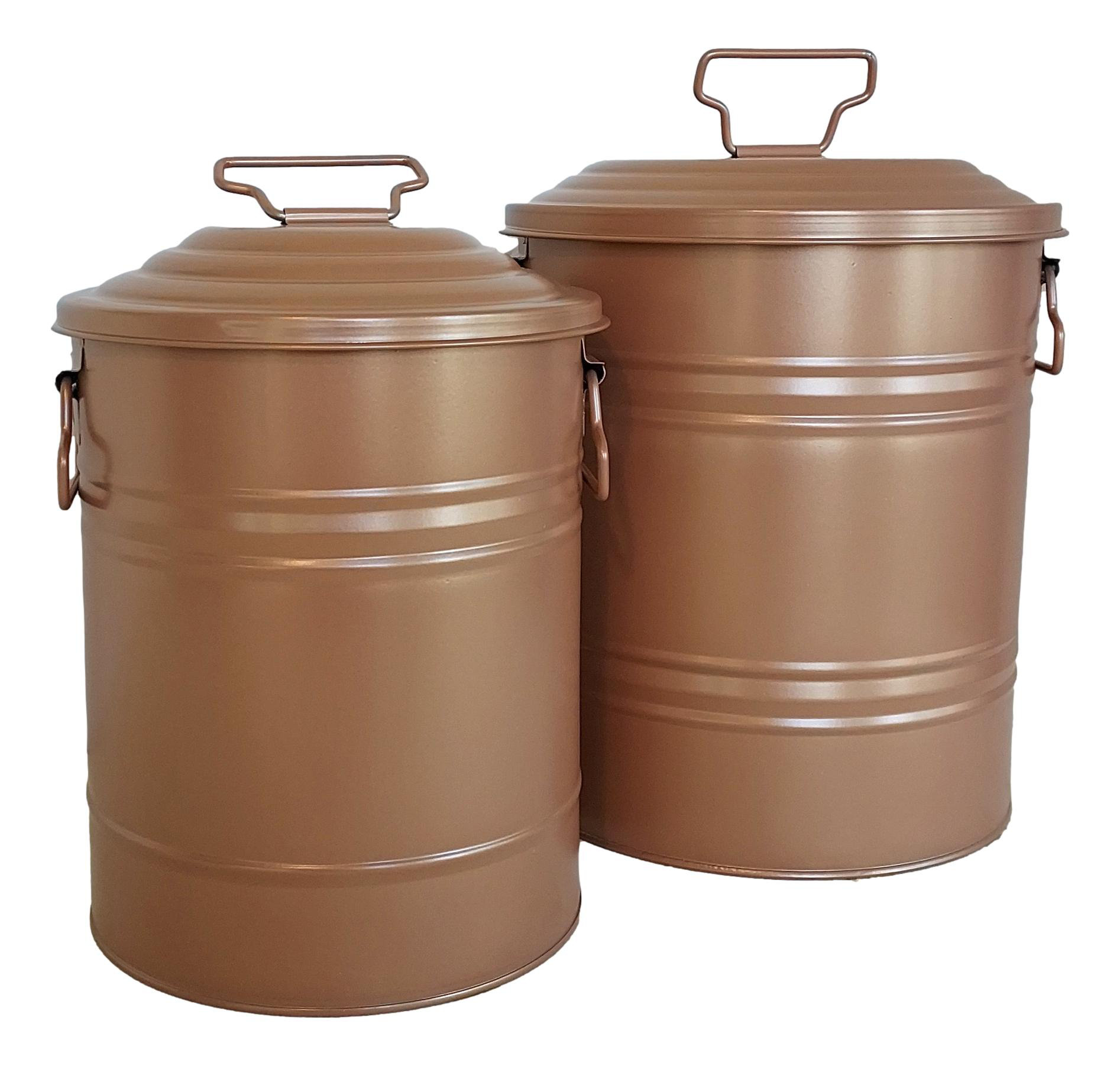 Gracie Oaks Enameled Galvanized Steel Storage Containers & Reviews ...