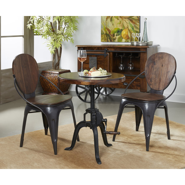 Williston Forge Lincya Round Solid Wood Dining Table & Reviews | Wayfair