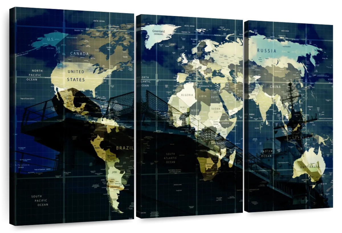 Breakwater Bay Aliaz Battleship World Map | Wayfair