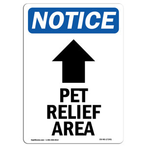 SignMission Pet Relief Area Sign | Wayfair