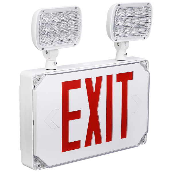 LEONLITE Thermoplastic Edge Lit LED Exit Sign | Wayfair