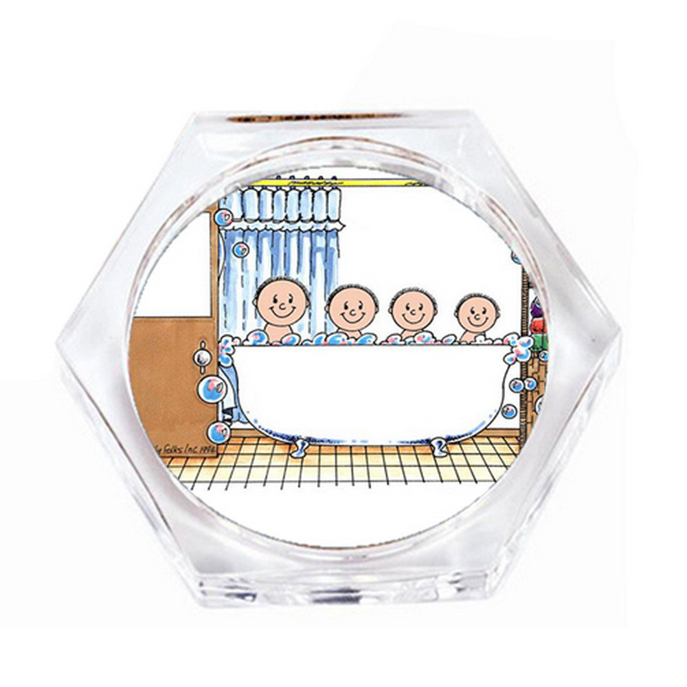 Trinx Tub Time 3 Children, with Dad Great for Family Gift Coaster | Wayfair