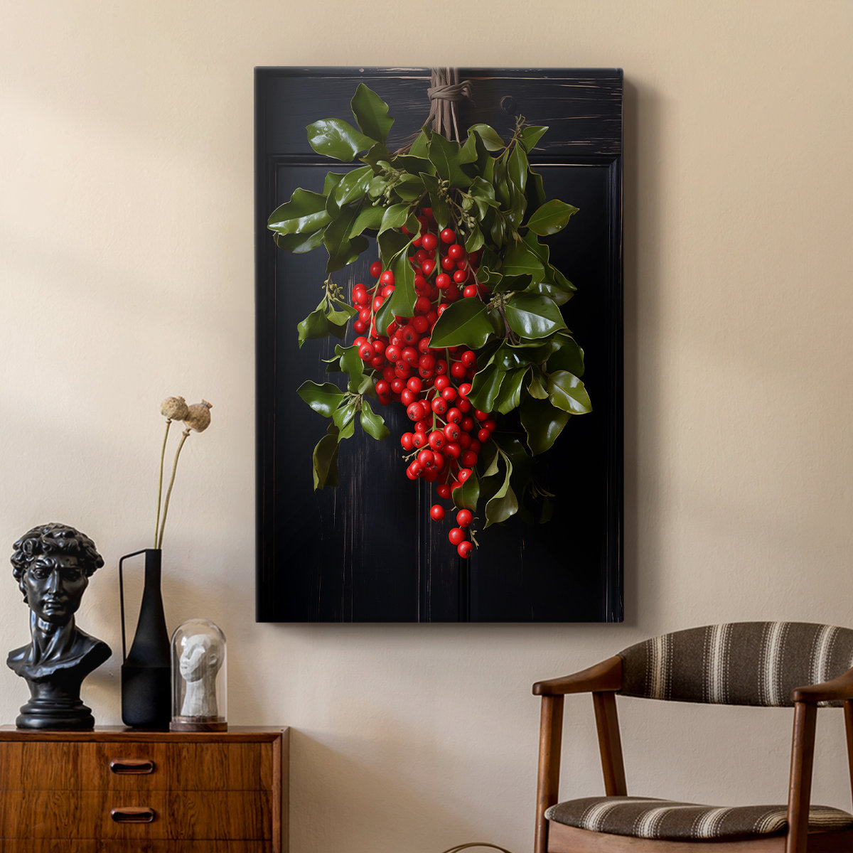 Alcott Hill Christmas Holiday Art DCLXVI -Custom Wrapped Gallery Cavas ...