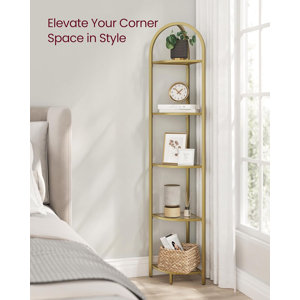 Mercer41 Devi Corner Bookcase | Wayfair