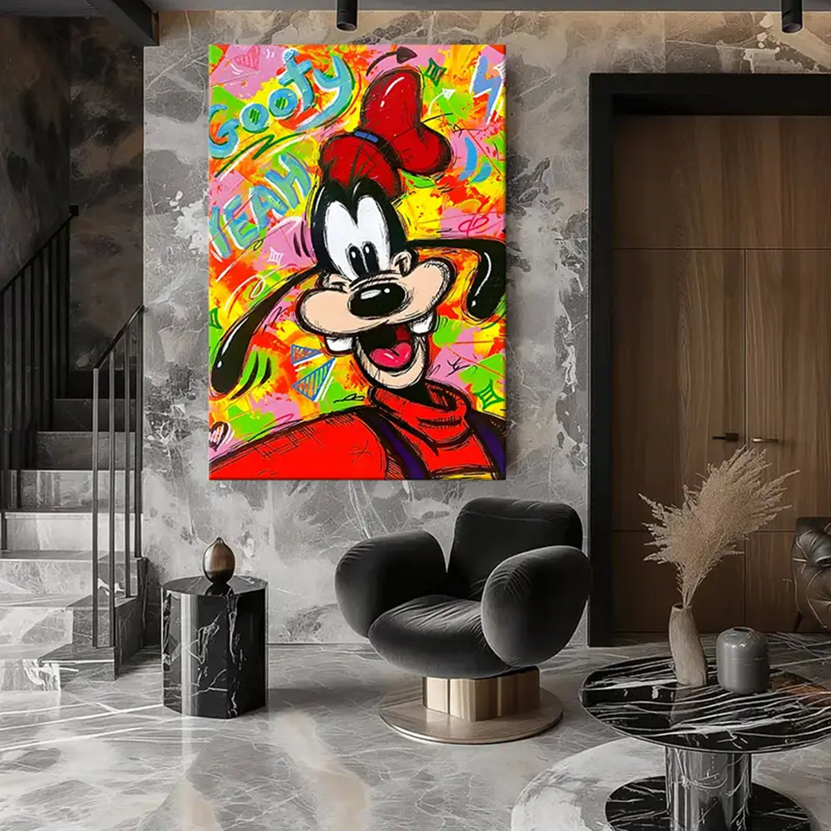Ophelia & Co. 36*24,Disney Goofy Framed Canvas Wall Art - Vibrant ...