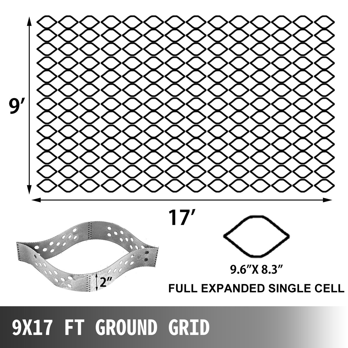 VEVOR 9x17 ft Geo Grid Ground Grid, 4 inch Height & Reviews - Wayfair ...