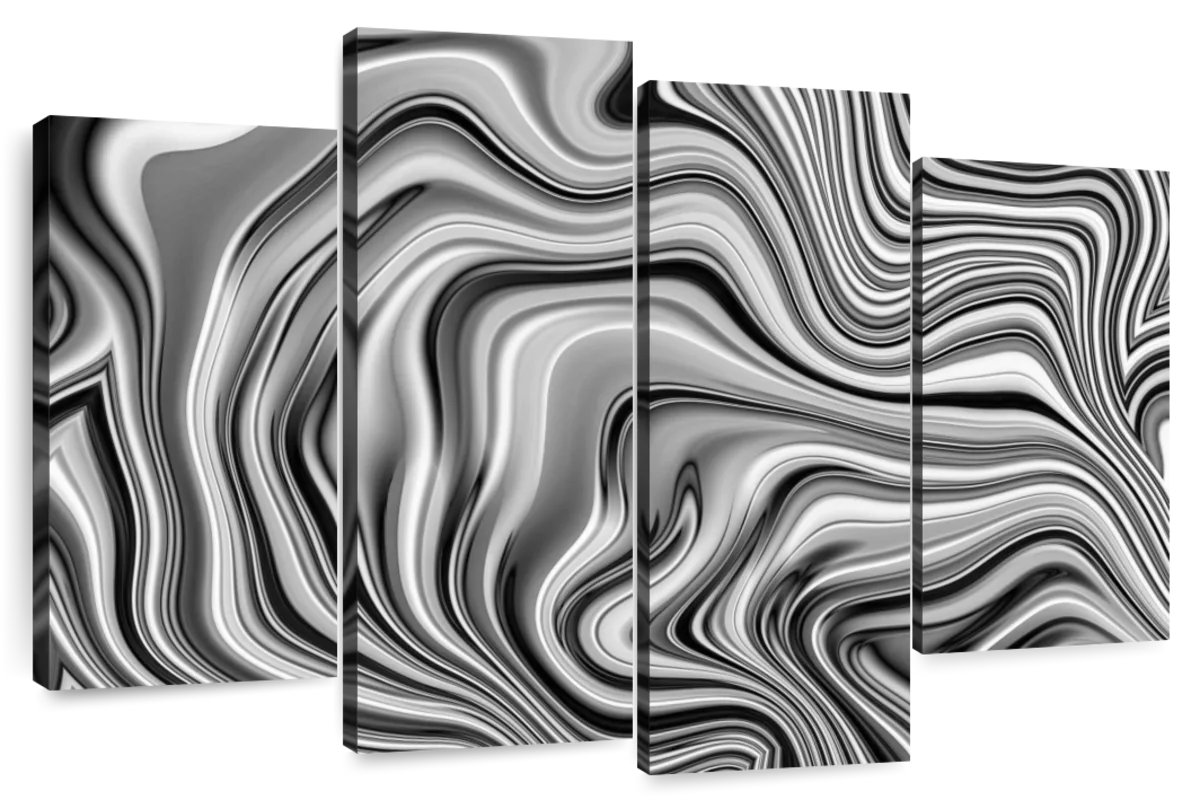 Wade Logan® Avery Large Grey Abstract | Wayfair