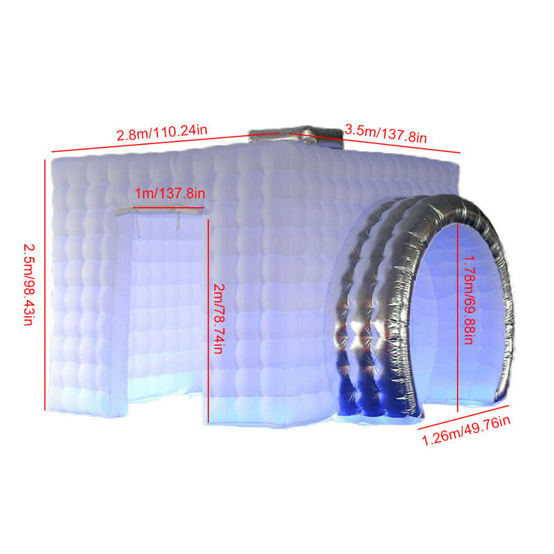 YYBUSHER Inflatable Photo Booth Camera-shaped Tent with LED Light ...