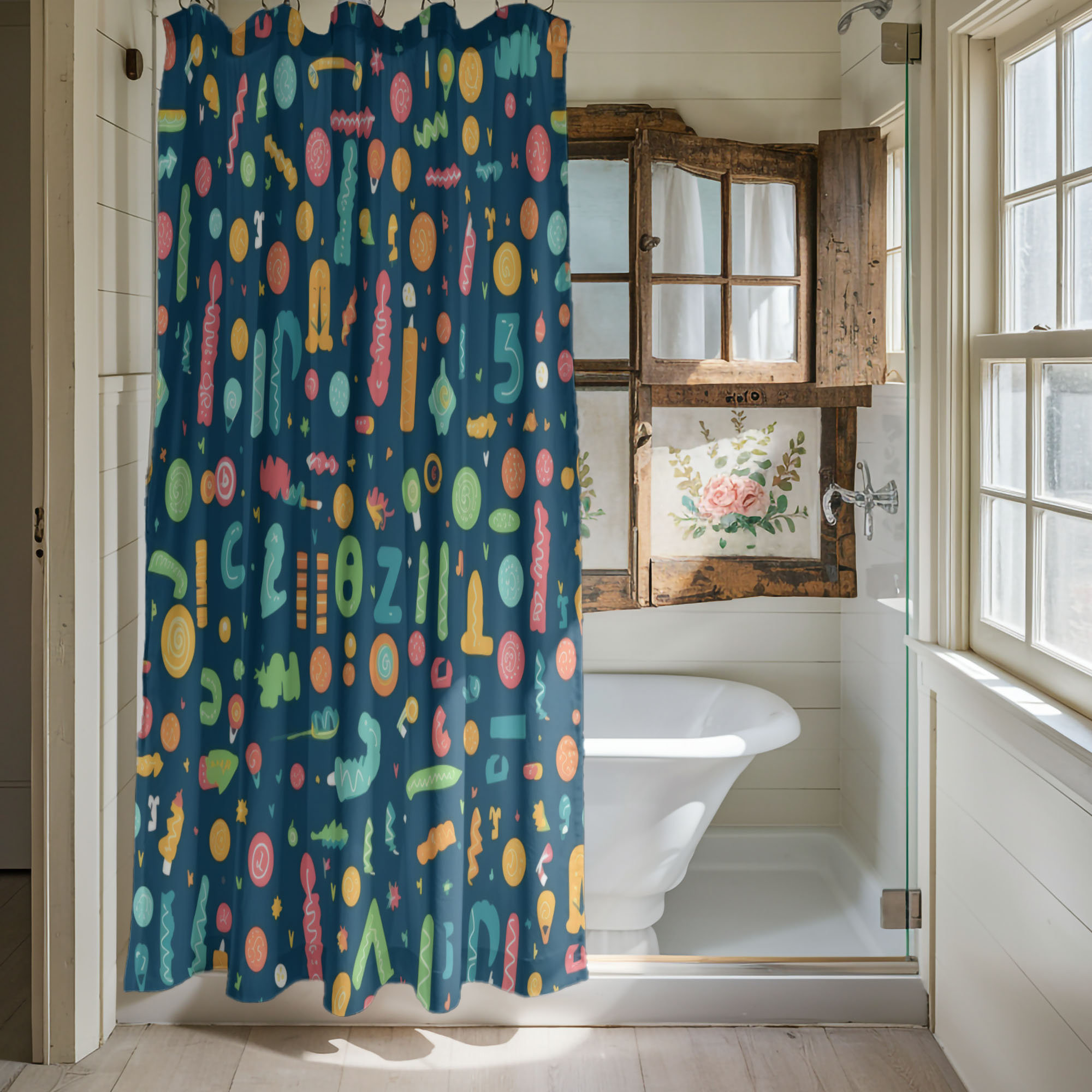 Latitude Run® Keys - Premium Shower Curtain | Wayfair